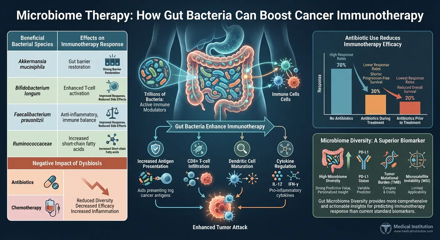 Microbiome Therapy: How Gut Bacteria Can Boost Cancer Immunotherapy